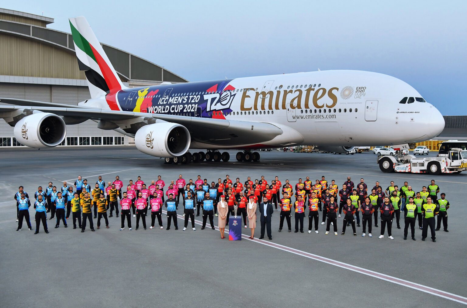 The Emirates ICC Men’s T20 World Cup A380 livery debut — Horizon