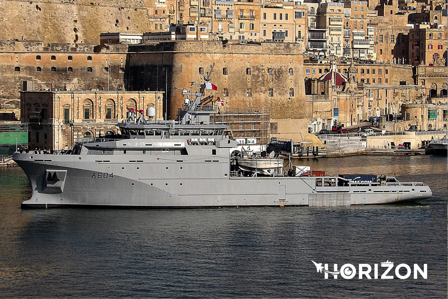 Maiden call from French Navy support vessel — Horizon