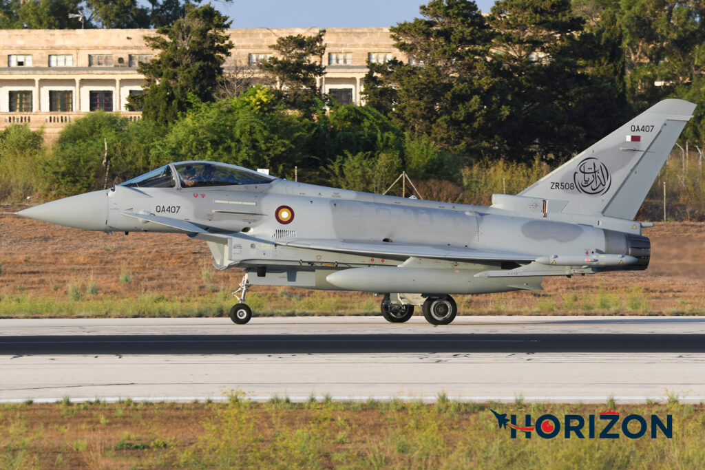 Qatari brand new Typhoons transit through Malta — Horizon