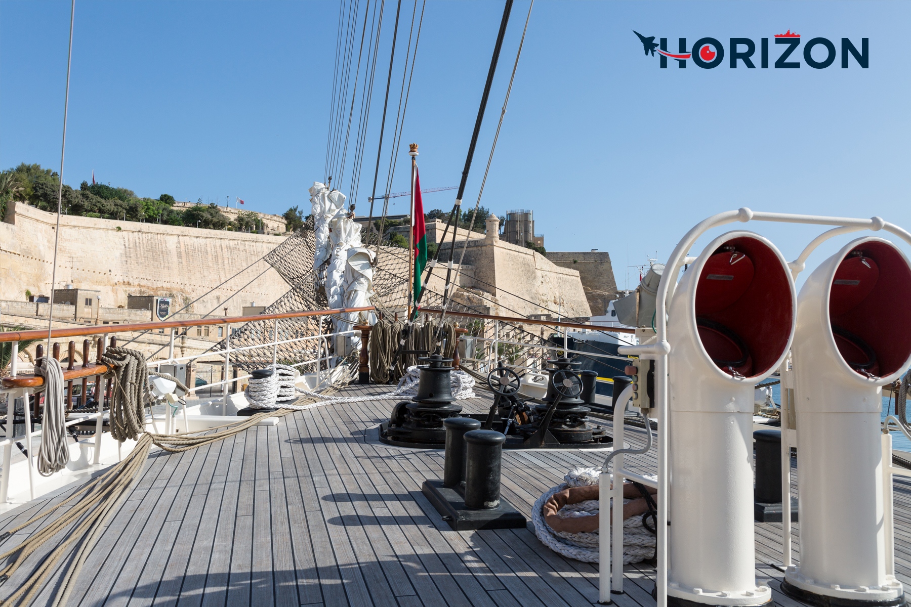 Visit on the Royal Navy of Oman tall ship Shabab Oman II — Horizon