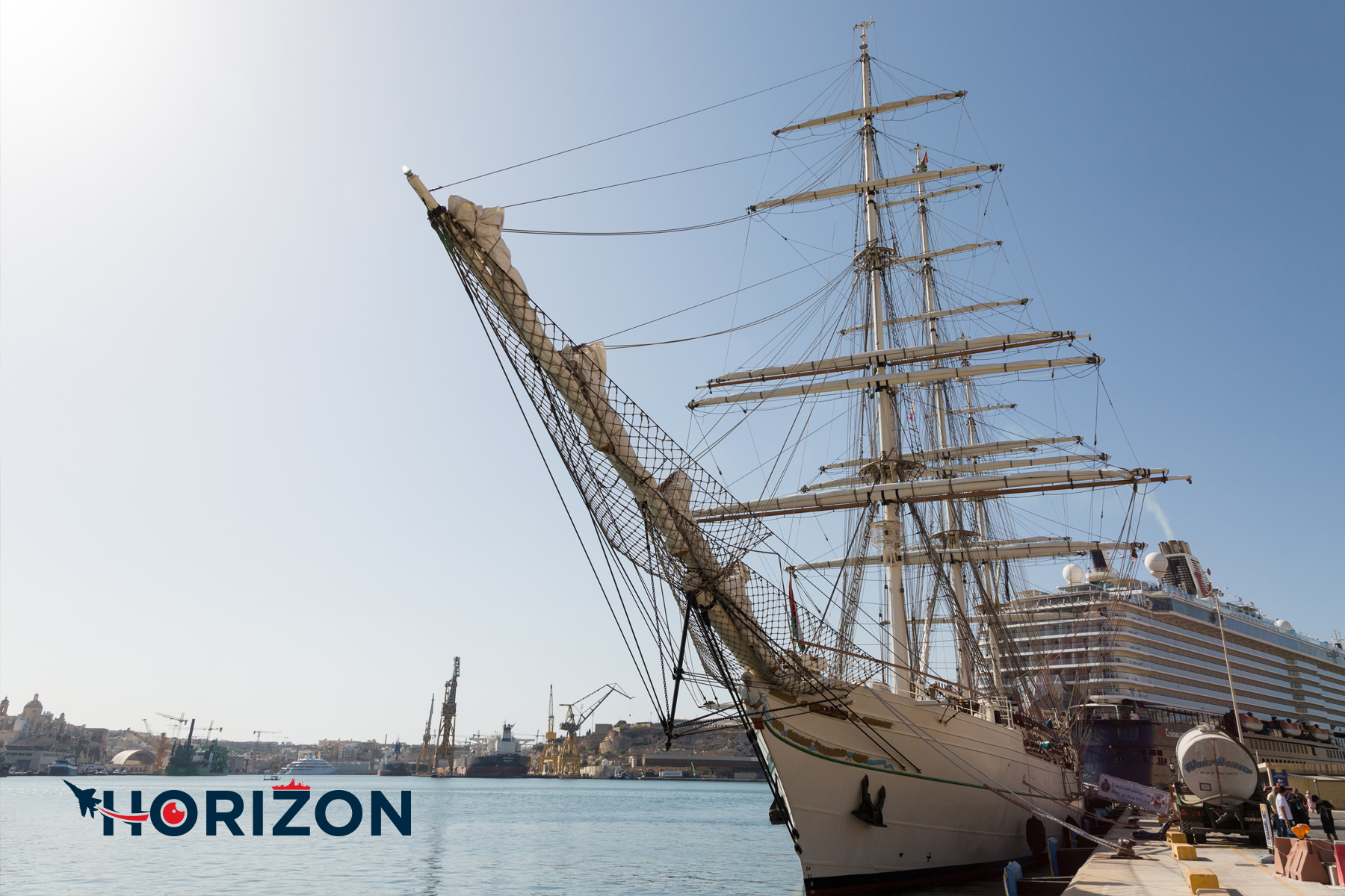 Visit on the Royal Navy of Oman tall ship Shabab Oman II — Horizon