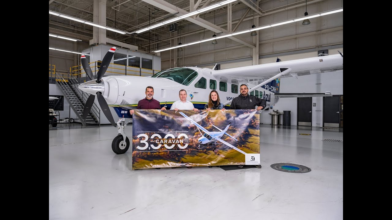 Video: Textron Aviation Delivers 3,000th Cessna Caravan Family Aircraft ...