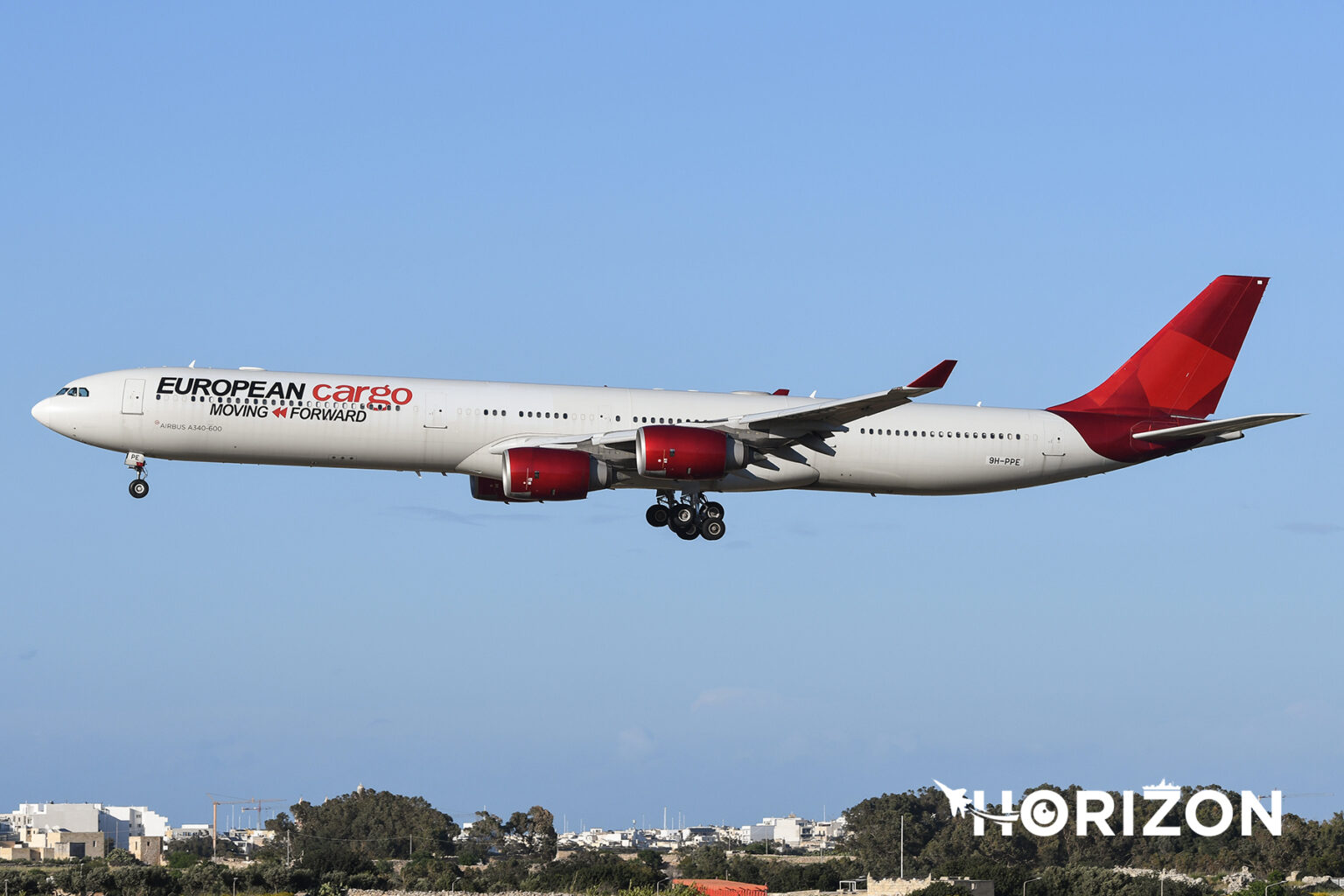 European Cargo Airbus A340-642 9H-PPE — Horizon