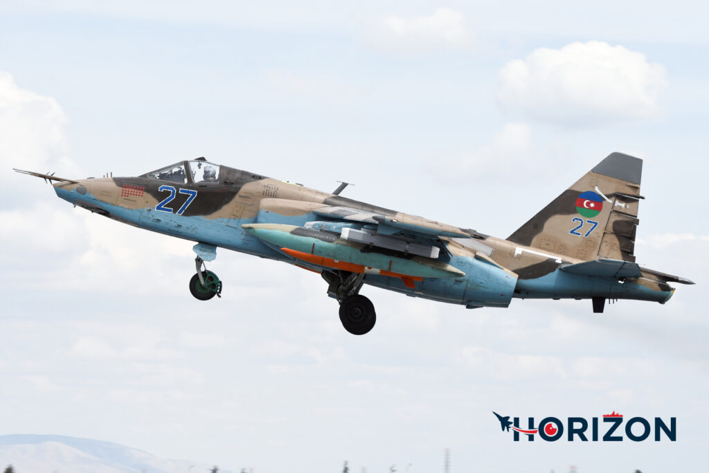 Azerbaijan Air Force Sukhoi SU-25BM Frogfoot 27 BLUE — Horizon