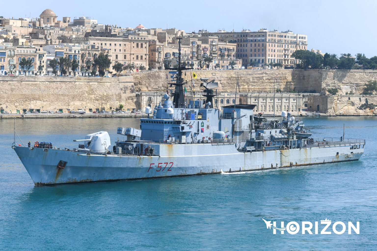 Italian Navy Nave Libeccio (F572) — Horizon