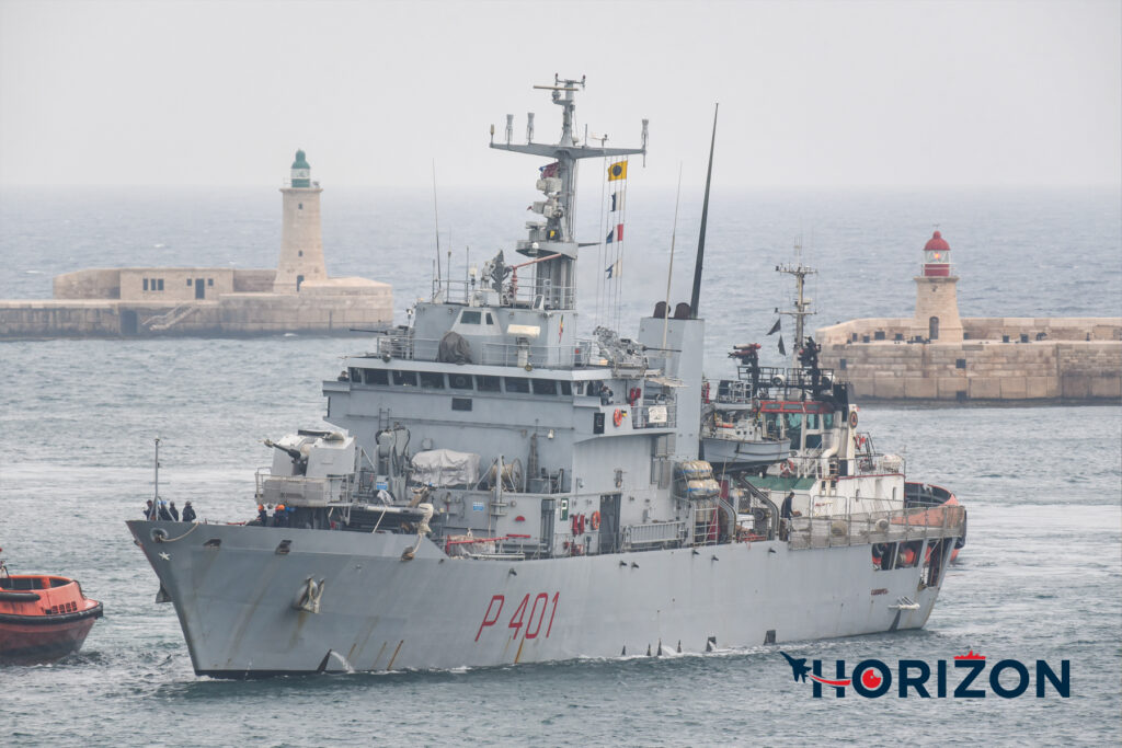Italian Navy Nave Cassiopea (P401) — Horizon