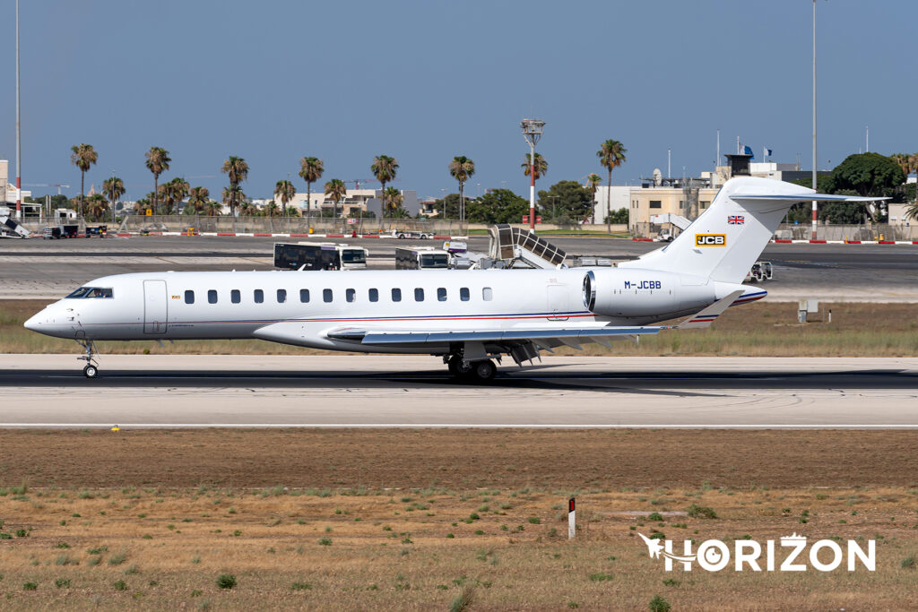 JC Bamford Excavators Bombardier Global 7500 M-JCBB — Horizon