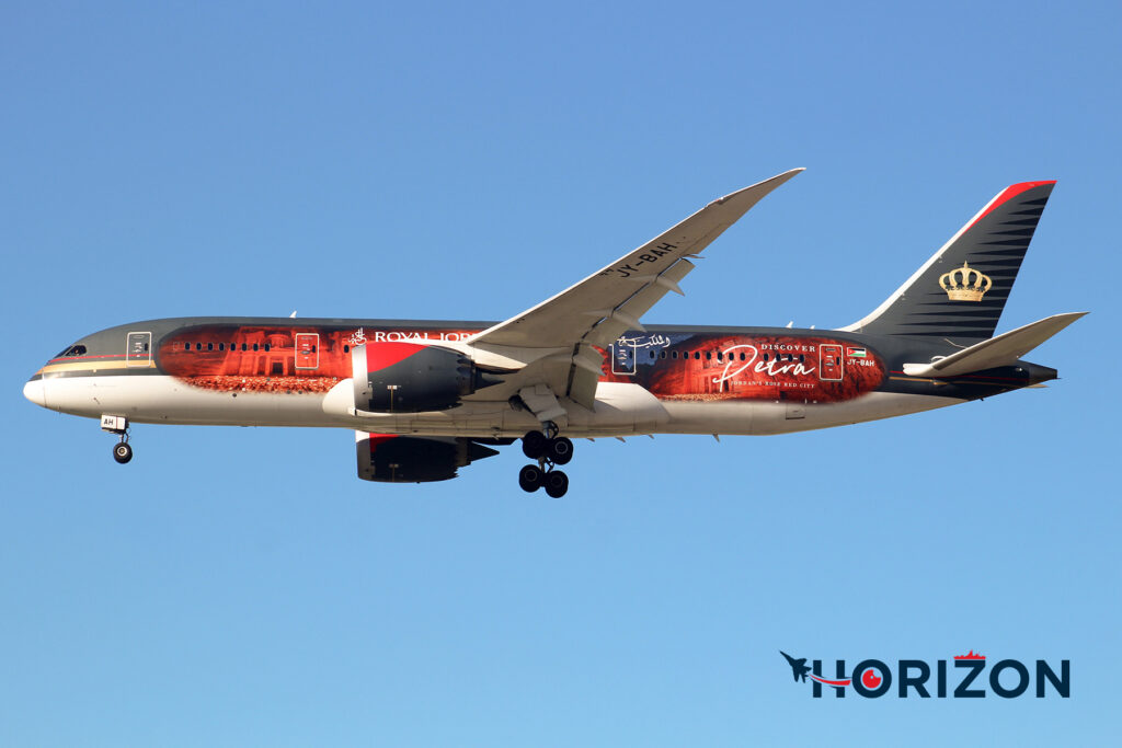 Royal Jordanian Boeing 787-8 Dreamliner JY-BAH — Horizon