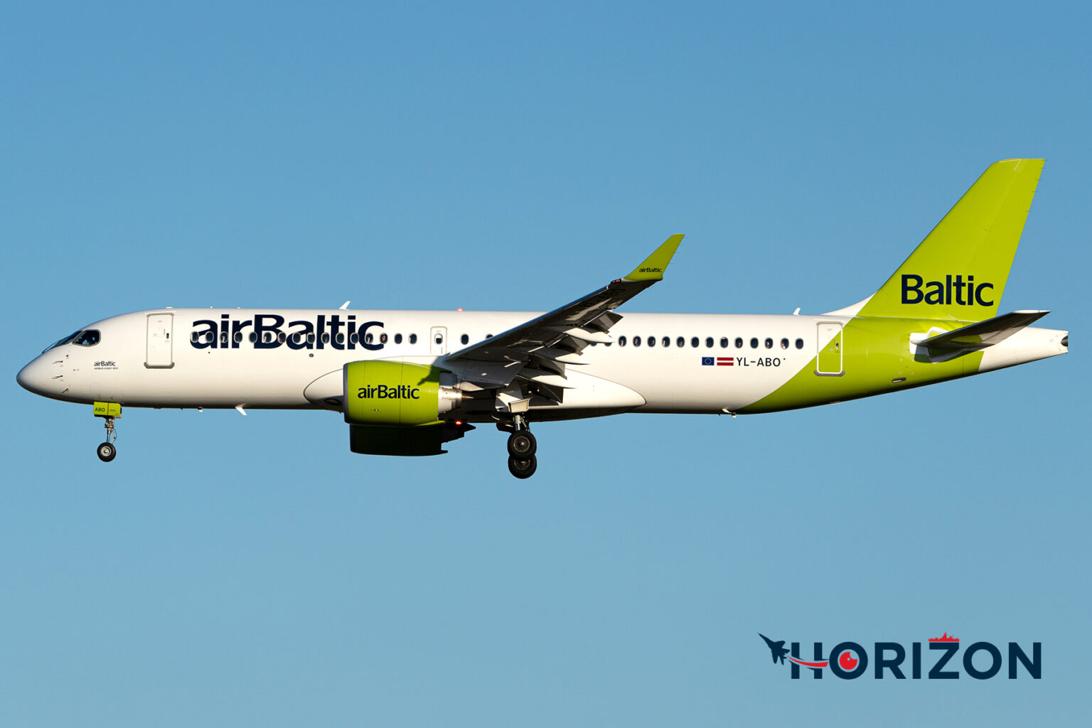 Air Baltic Airbus A220-300 YL-ABO — Horizon