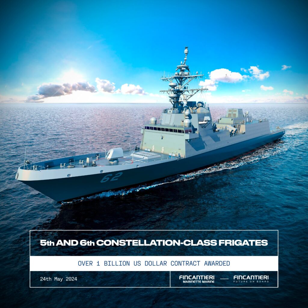 Contract for two more Constellation-class frigates for Fincantieri ...
