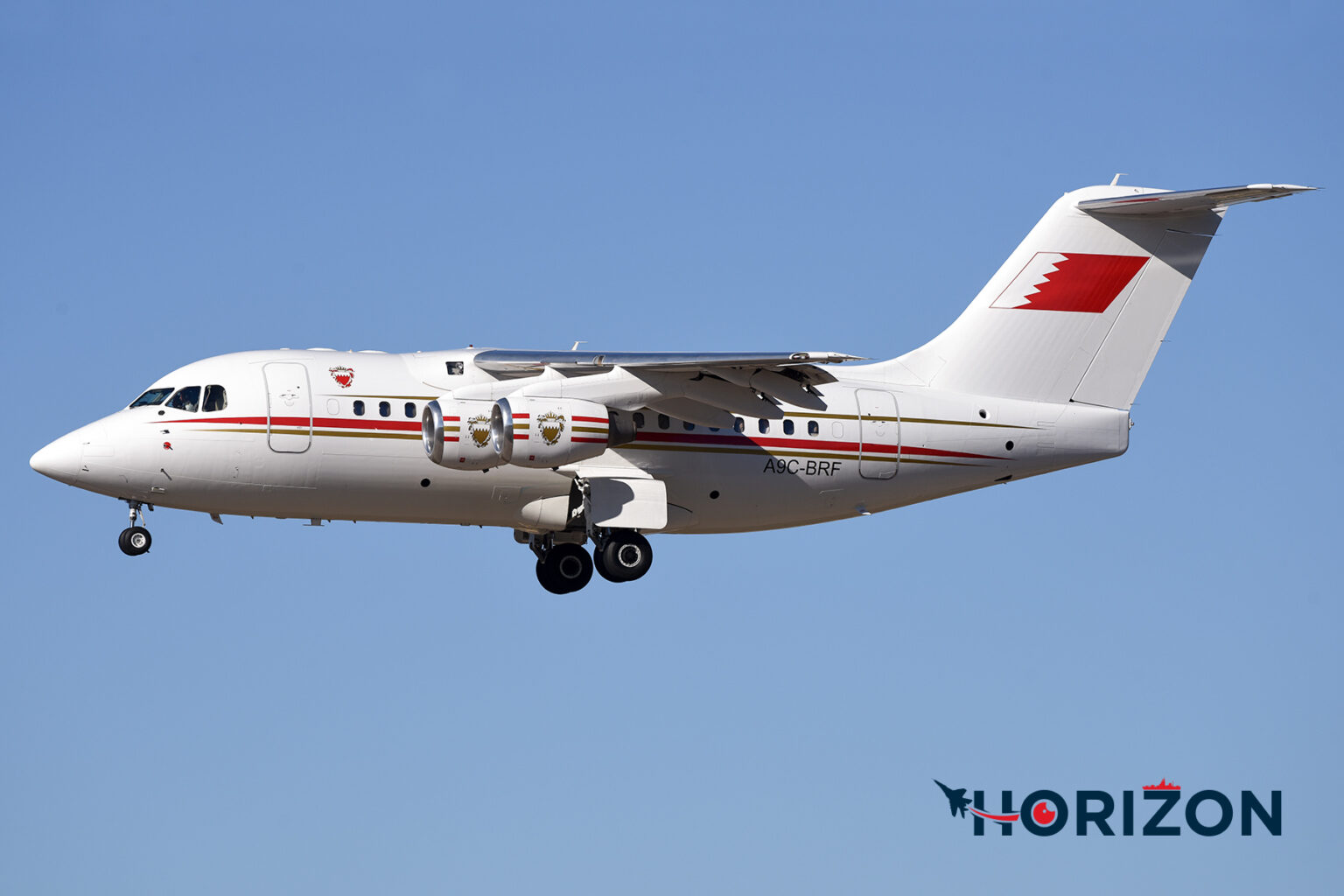 Bahrain Royal Flight British Aerospace Avro RJ70 A9C-BRF — Horizon