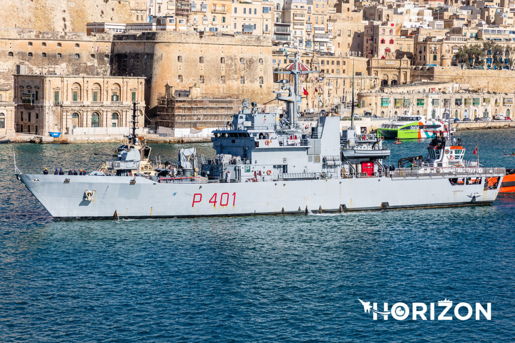Italian Navy Nave Cassiopea (P401) — Horizon