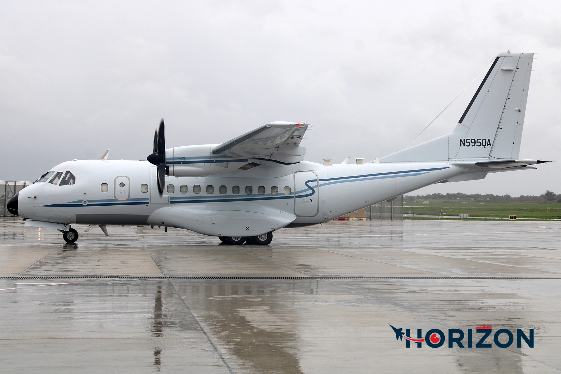 Triangle Aviation Solutions CASA CN-235-100M N595QA — Horizon